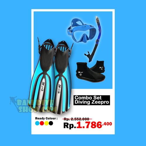 Jual Set Scuba Diving Mask Fins Snorkel Boot Set / Alat Selam Set ...