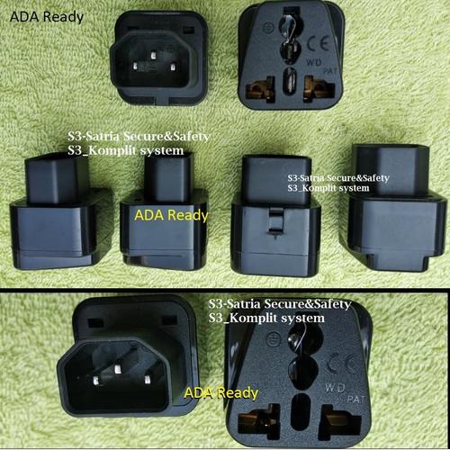 Jual Jack Konverter UPS IEC IEC320 C13 C14 Converter CEE colokan kaki 3 ...