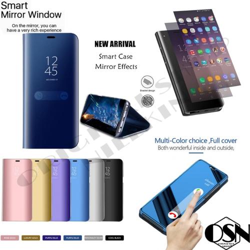Jual XIAOMI REDMI NOTE 8 PRO HARD CASE CLEAR VIEW FLIP COVER MIRROR ...
