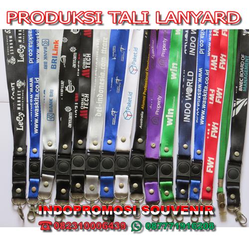 Jual custom tali lanyard / tali name tag / tali id card promosi - Putih ...