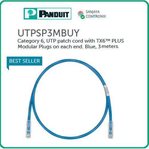 Jual PANDUIT Patch Cord UTP Cable Cat6 / Cat.6 / Cat 6 3mtr Biru ...