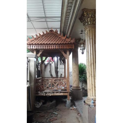 Jual Gazebo ukir Kudus Bale Bengong Bali kayu JATI RECYCLED - Kab ...