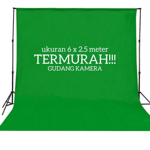 Jual Background Hijau Greenscreen 6x2.5 meter Green Screen - Kab ...