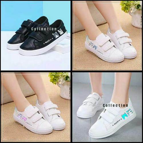 Jual Sepatu Sekolah TK SD Anak Laki Perempuan Sepatu Kets Anak Meow ...