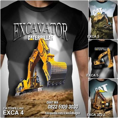 Jual KAOS EXCAVATOR ALAT BERAT Caterpillar TAMBANG Mining PREMIUM DISTRO - CAT EXCA 5, L - Kota ...