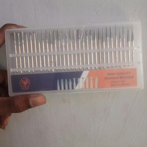 Jual Mata Bor Intan Drill Diamond Mounted Point Set 30 Pcs - Ukir Mini ...