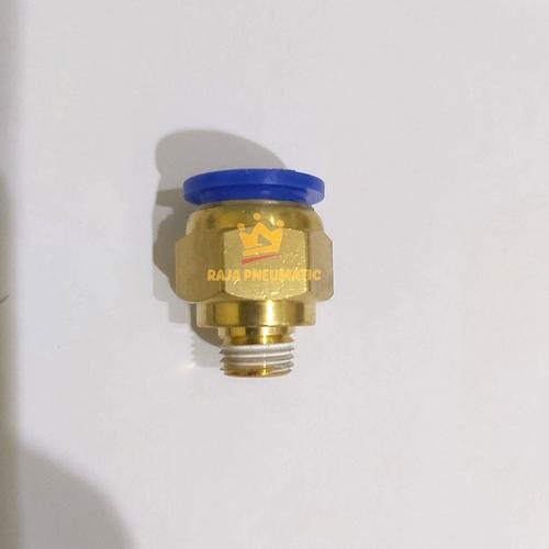 Jual FITTING ANGIN ATAU NEPEL CONECTOR ANGIN LURUS PC 12 X 1/8 ...