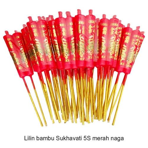 Jual Lilin sembahyang bambu Sukhavati 5S merah naga - Jakarta Utara ...