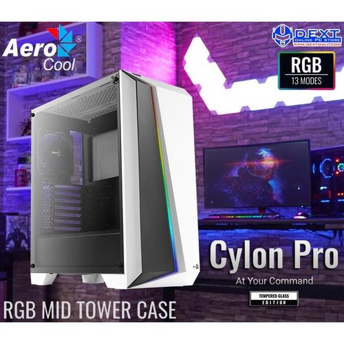 Jual Aerocool Cylon Pro White RGB MID Tower Casing - Kota Semarang ...