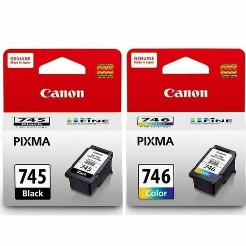 Jual Tinta canon pixma PG 745 black & 746 color Original iP2870,MG2570 ...