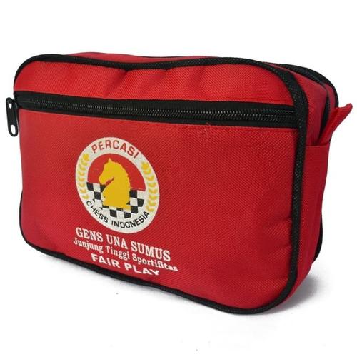 Jual Tas Bidak Catur Logo Percasi Tipe Duduk Murah warna Merah - Kota ...