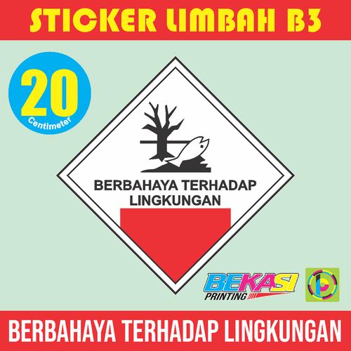 Jual Sticker K3 Safety Sign Limbah B3 Uk. 20 cm BERBAHAYA THD ...
