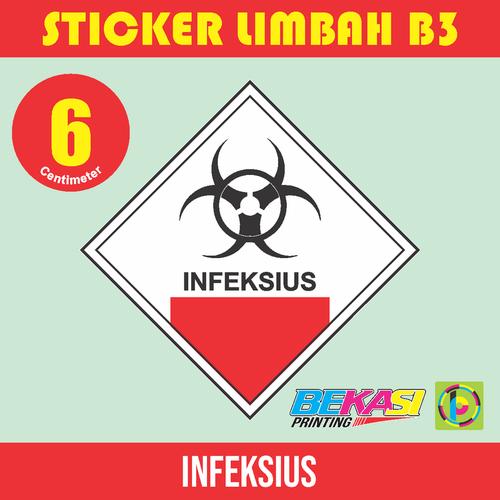 Jual Sticker K3 Safety Sign Limbah B3 Uk. 6 cm INFEKSIUS - Kota Bekasi ...