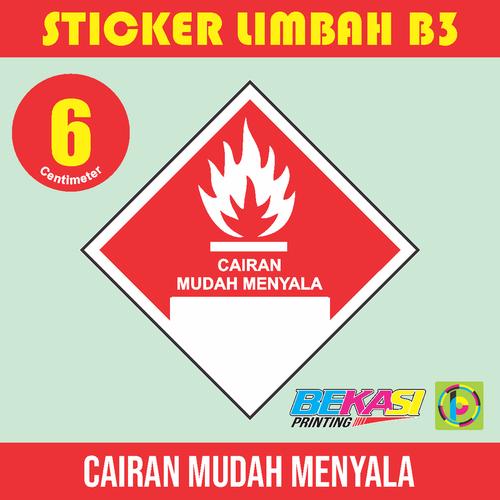 Jual Sticker K3 Safety Sign Limbah B3 Uk. 6 cm CAIRAN - Kota Bekasi ...