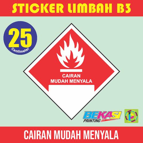 Jual Sticker K3 Safety Sign Limbah B3 Uk. 25 cm CAIRAN - Kota Bekasi ...