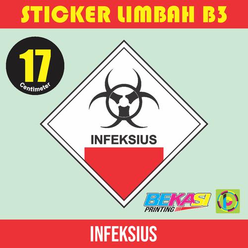 Jual Sticker K3 Safety Sign Limbah B3 Uk. 17 cm INFEKSIUS - Kota Bekasi ...