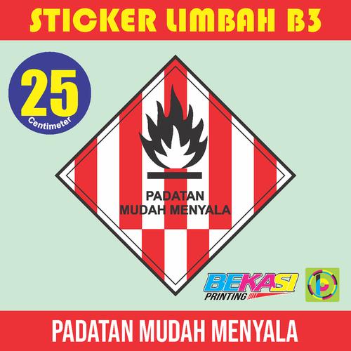 Jual Sticker K3 Safety Sign Limbah B3 Uk. 25 cm PADATAN - Kota Bekasi ...