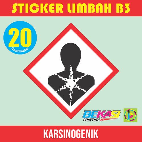 Jual Sticker K3 Safety Sign Limbah B3 Uk. 20 cm KARSINOGENIK - Kota ...