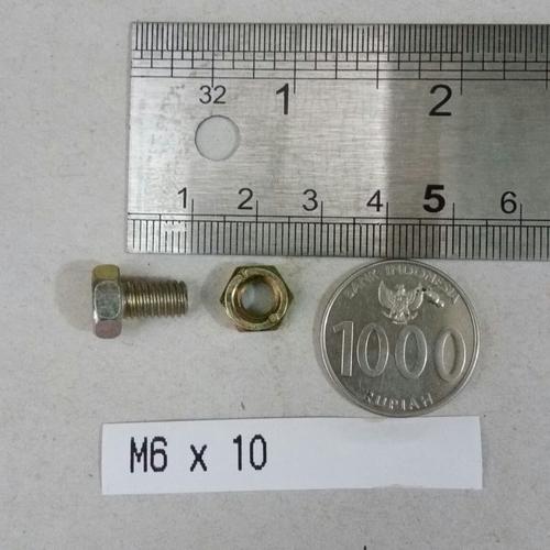 Jual Baut Kuning M6 x 10 Hex Kunci 10 - Kota Bandung - Tokona Kenz ...