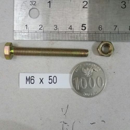 Jual Baut Kuning M6 x 50 Hex Kunci 10 - Kota Bandung - Tokona Kenz ...