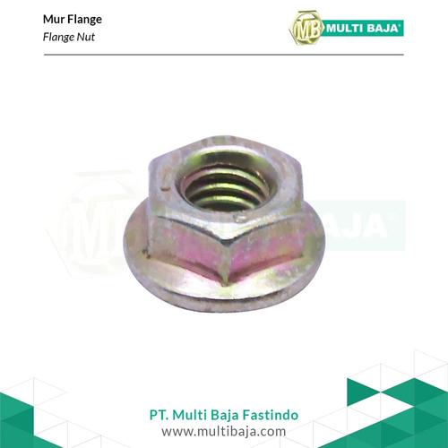 Jual Mur Flange Besi Kuning M8 - 1.25 (Flange Nut) - Jakarta Barat ...