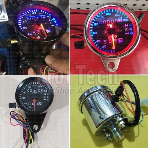 Jual Spido Speedometer Kilometer RPM Motor Modif Custom Classic ...