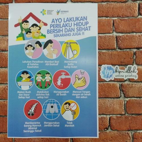 Jual Poster kesehatan PHBS - Kota Surabaya - Bismillah Printing | Tokopedia