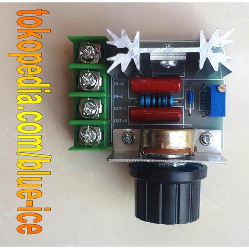 Jual dimmer ac 220v 2000w watt controlle lampu motor kipas tegangan ...