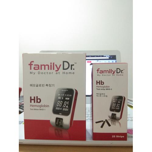 Jual Dijual Alat Test HB Family Dr/Test Hemoglobin (PLUS STRIP ...