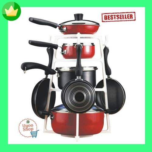 Jual Rak Teflon Susun Tingkat Rak Panci Dapur Rak Meja Rak Dandang ...