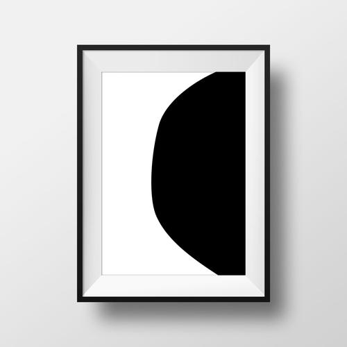 Jual Poster "Shapes 5" + Premium Frame Kayu Dengan Matboard - Hiasan ...
