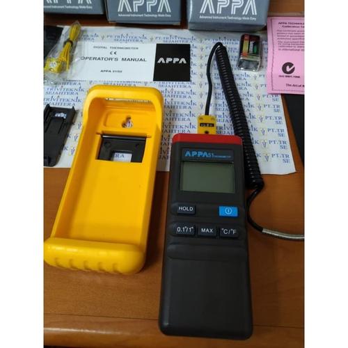 Jual digital thermometer stick probe appa 51,pengukur suhu termo panas ...