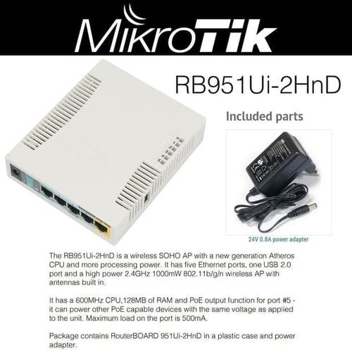 Jual Mikrotik Router Wireless RB951ui-2Hnd - Jakarta Utara - Creative ...