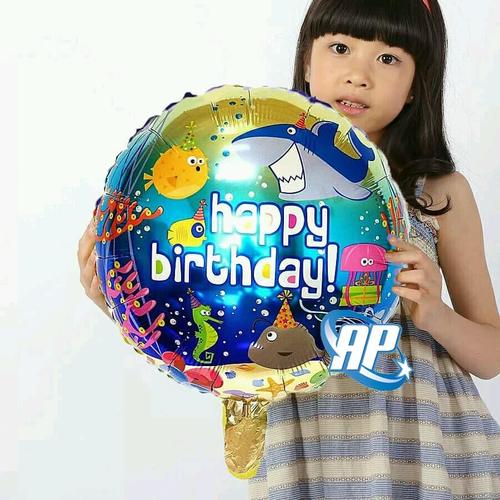 Jual balon foil hbd hewan laut / balon animal sea / balon hbd karakter ...