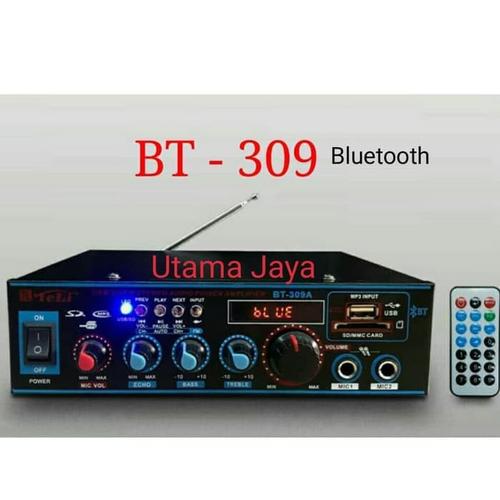 Jual Ampli mini Teli BT-309A Bluetooth USB SD MMC FM Amplifier OK 309A ...
