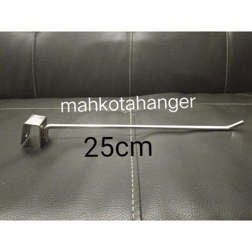 Jual Single Hook besi chrome pipa kotak 25cm display gantungan ...