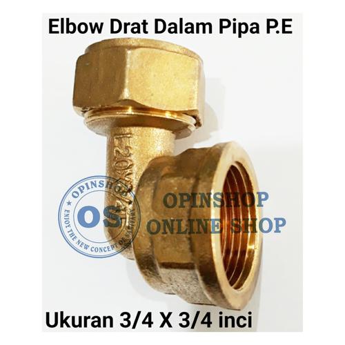 Jual Sambungan Pipa Air Panas Khusus Pipa P.E Elbow Drat Dalam 3/4X 3/4 ...