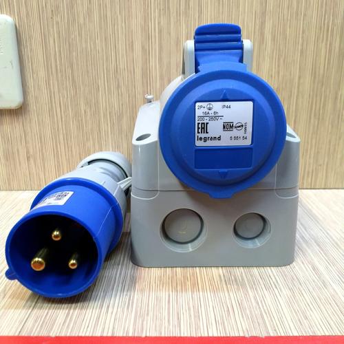 Jual LEGRAND set 555154 surface mounting + 555124 plug 1 phase 16A IP44 ...