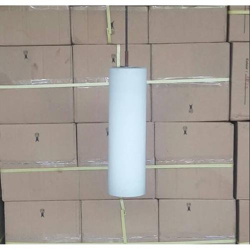 Jual Lampu gantung minimalis model tabung kaca putih susu diameter 10 ...