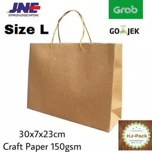Jual Paperbag Paper Bag Tas Kertas Goodie Bag Besar Jumbo L 30x7x23 ...