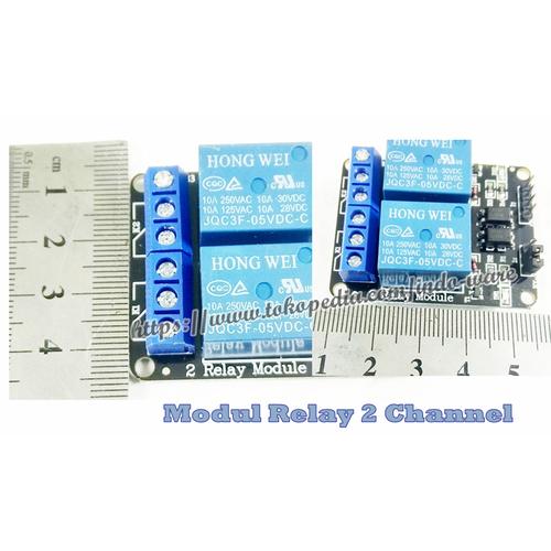 Jual Modul Relay 2 Modul Relay Optocoupler 2 Channel 5 Volt - Kota ...