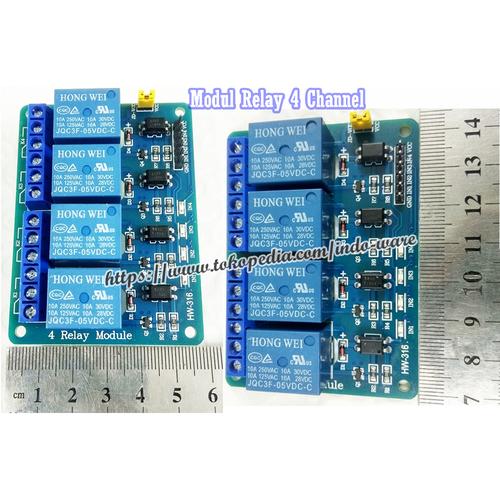 Jual Modul Relay optocoupler 4 Channel modul relay 4 channel - Kota ...