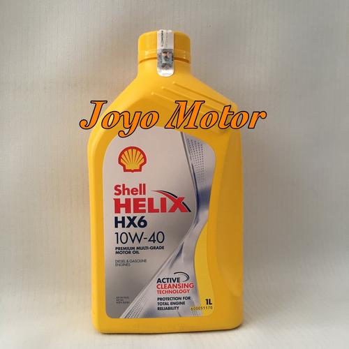 Jual OLI MESIN SHELL HELIX HX6 SAE 10W-40 KEMASAN 1 LITER - Kota ...