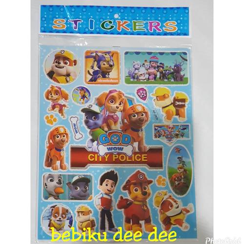 Jual Sticker Anak/Stiker Anak/Gambar Tempel/Sticker Paw Patrol B ...