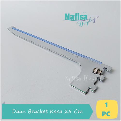 Jual Daun Bracket Kaca 25 Cm Siku Braket Penyangga Rak Kaca - Kota ...