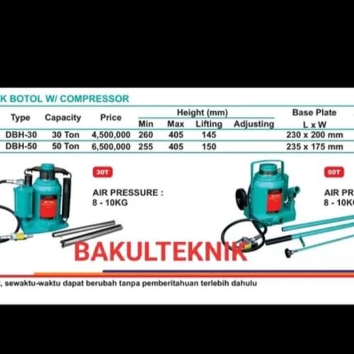 Jual Air Hydraulic Bottle Jack Atau Dongkrak Botol Tenaga Udara 50 Ton ...