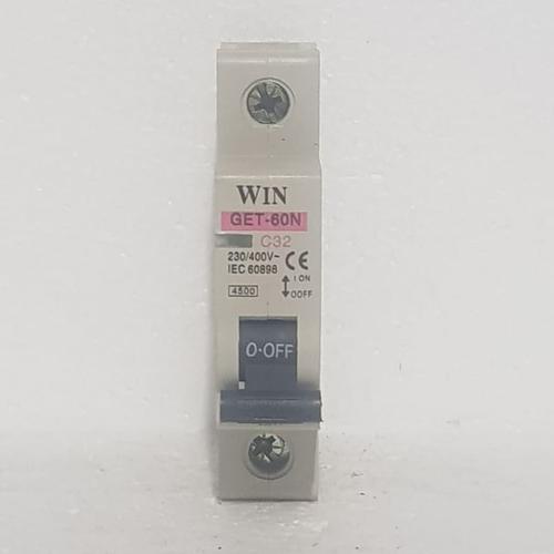 Jual MCB WIN GET-60N C32 1P 32A / MCB WIN GET-60N 1 Phase 32 Ampere ...