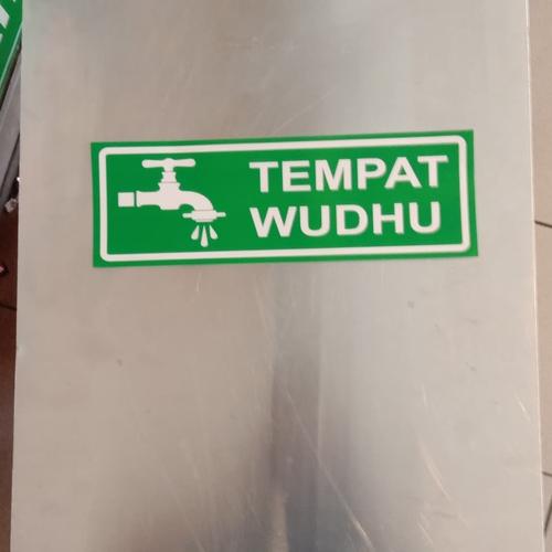 Jual SIGN STICKER K3 RAMBU SAFETY TEMPAT WUDHU 10X30CM - Jakarta Barat ...