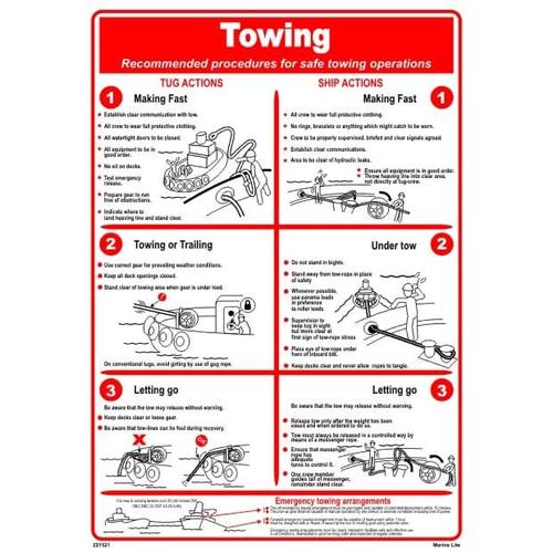 Jual ISM Code Safety Poster - Towing Poster IMPA 331521 Maritime ...
