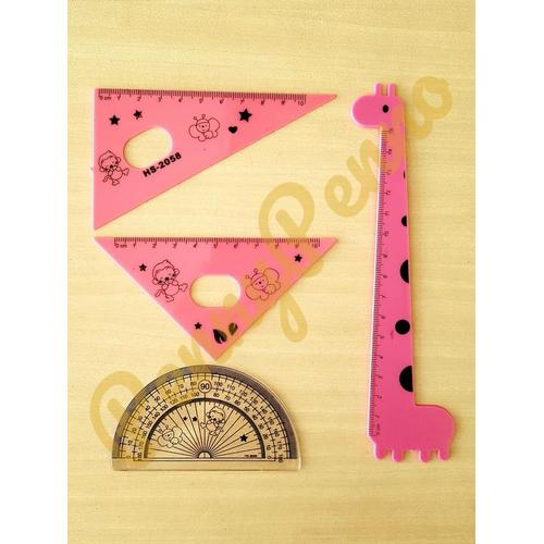 Jual Penggaris Set 1 bungkus isi 4 Pcs Unik dan Lucu - Kab. Tangerang ...